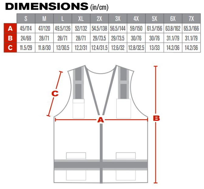 PIP 302-0500 Type R Class 2 Two-Tone Surveyor Safety Vest with Six ...