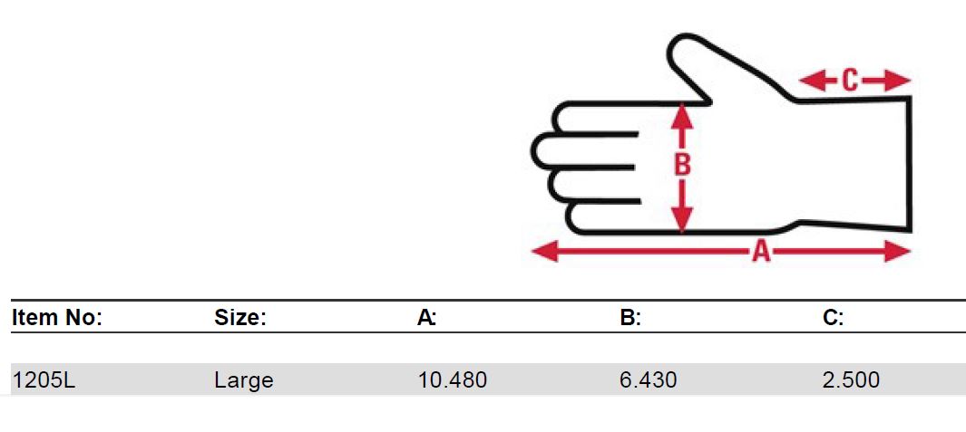 MCR Safety 1205L Economy Split Shoulder Cowhide Leather Gloves - 2.5 ...