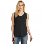 District DT137L Women's Perfect Tri Rocker Tank - White | FullSource.com