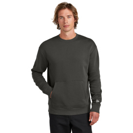 New Era NEA527 Heritage Fleece Pocket Crew - Graphite | Full Source