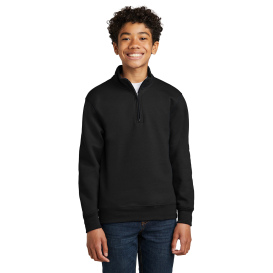 Port & Company PC78YQ Youth Core Fleece 1/4-Zip Sweatshirt - Jet Black ...