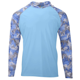 Paragon 240 Tortuga Extreme Performance Hooded T-Shirt - Blue Mist ...