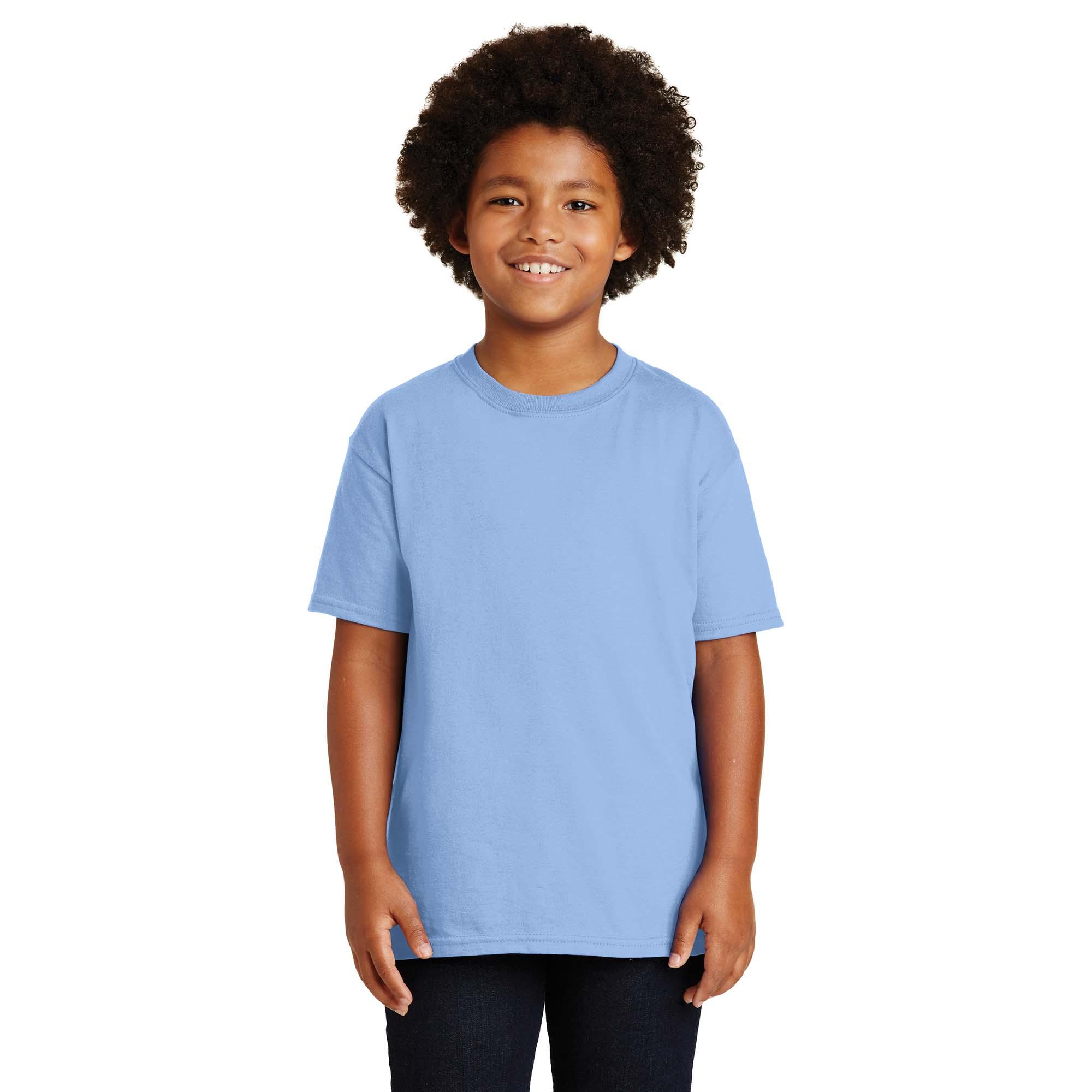 Gildan 2000B Youth Ultra Cotton 100% US Cotton T-Shirt - Light Blue ...