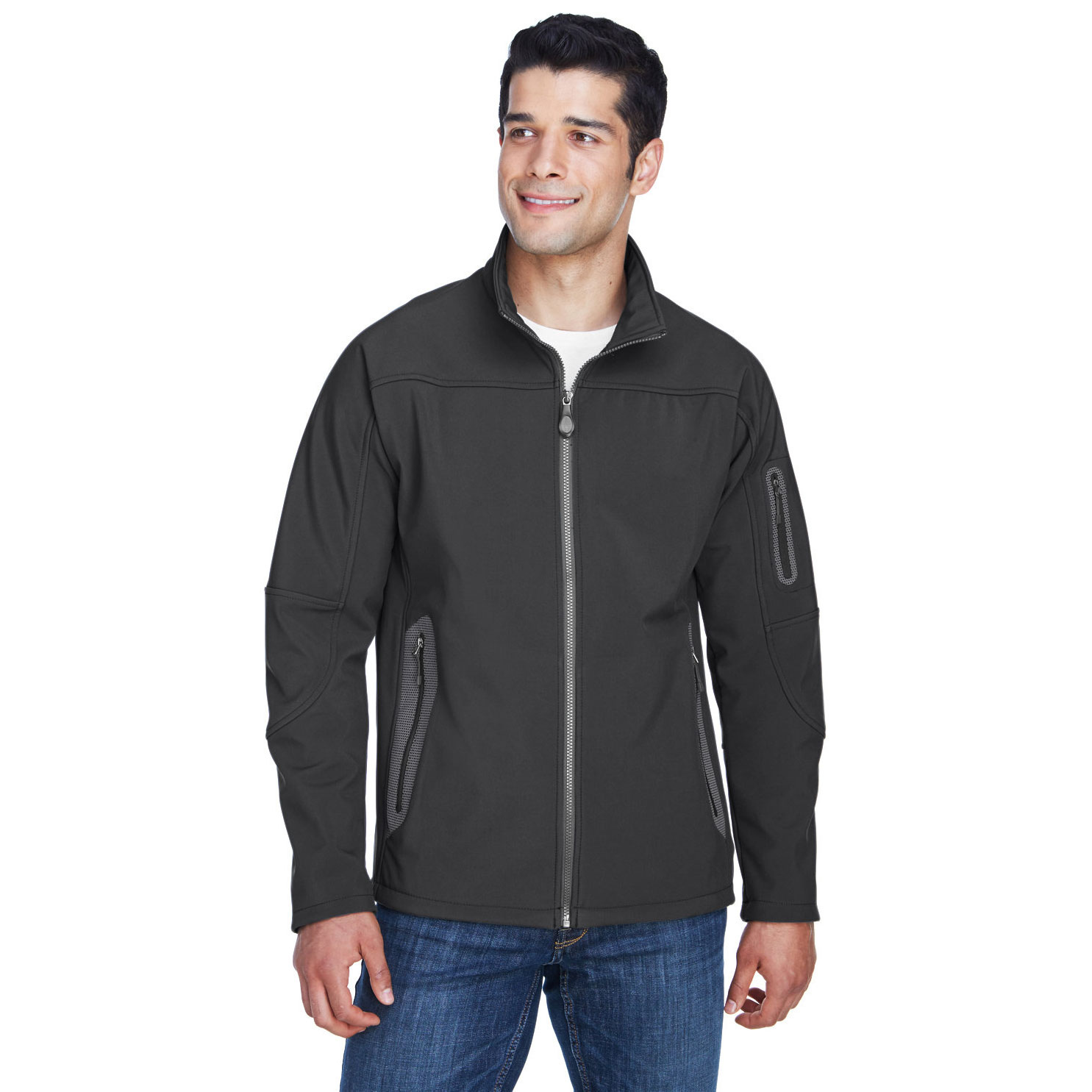 North End 88138 Men's Three Layer Fleece Bonded Soft Shell Technical ...