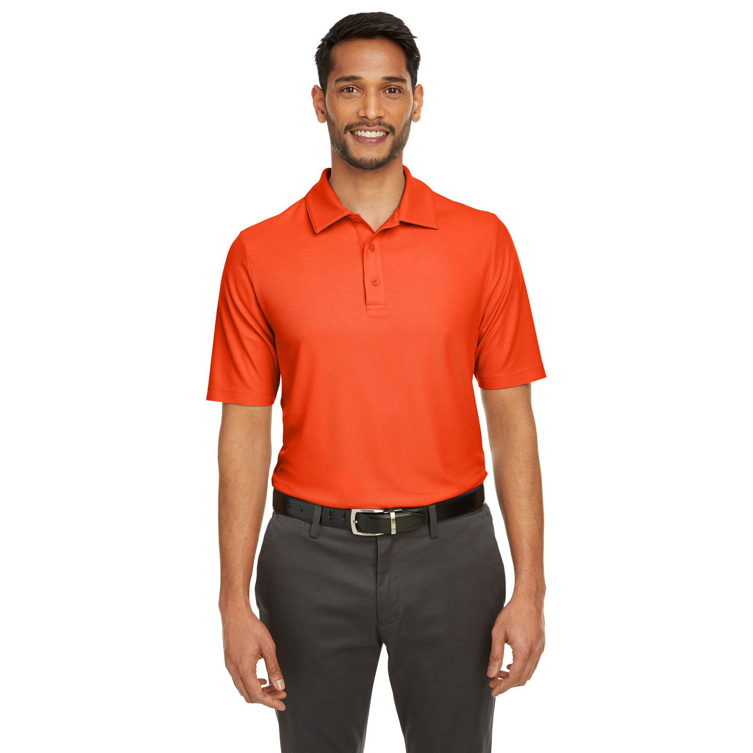 Core 365 CE112 Men's Fusion ChromaSoft Pique Polo - Campus Orange ...