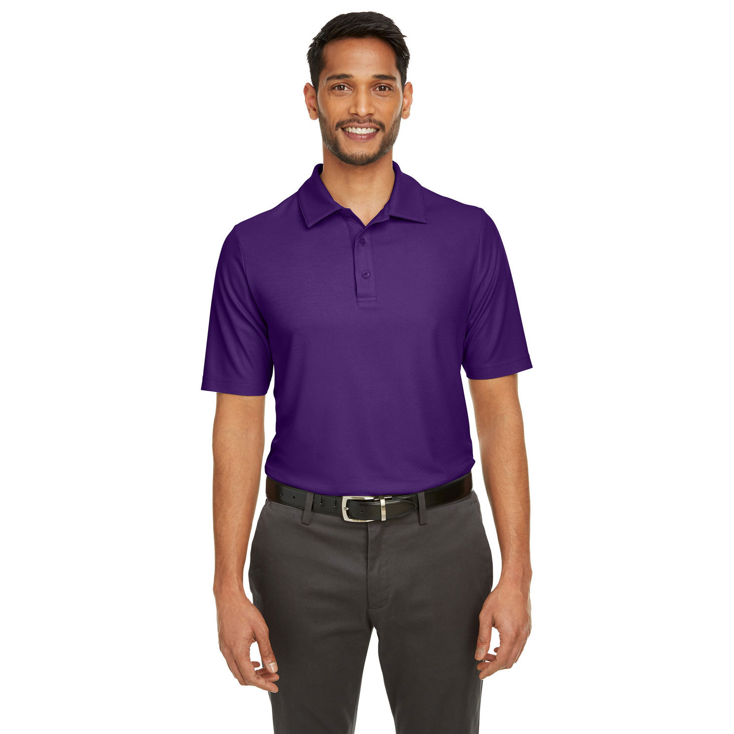 Core 365 CE112 Men's Fusion ChromaSoft Pique Polo - Campus Purple ...