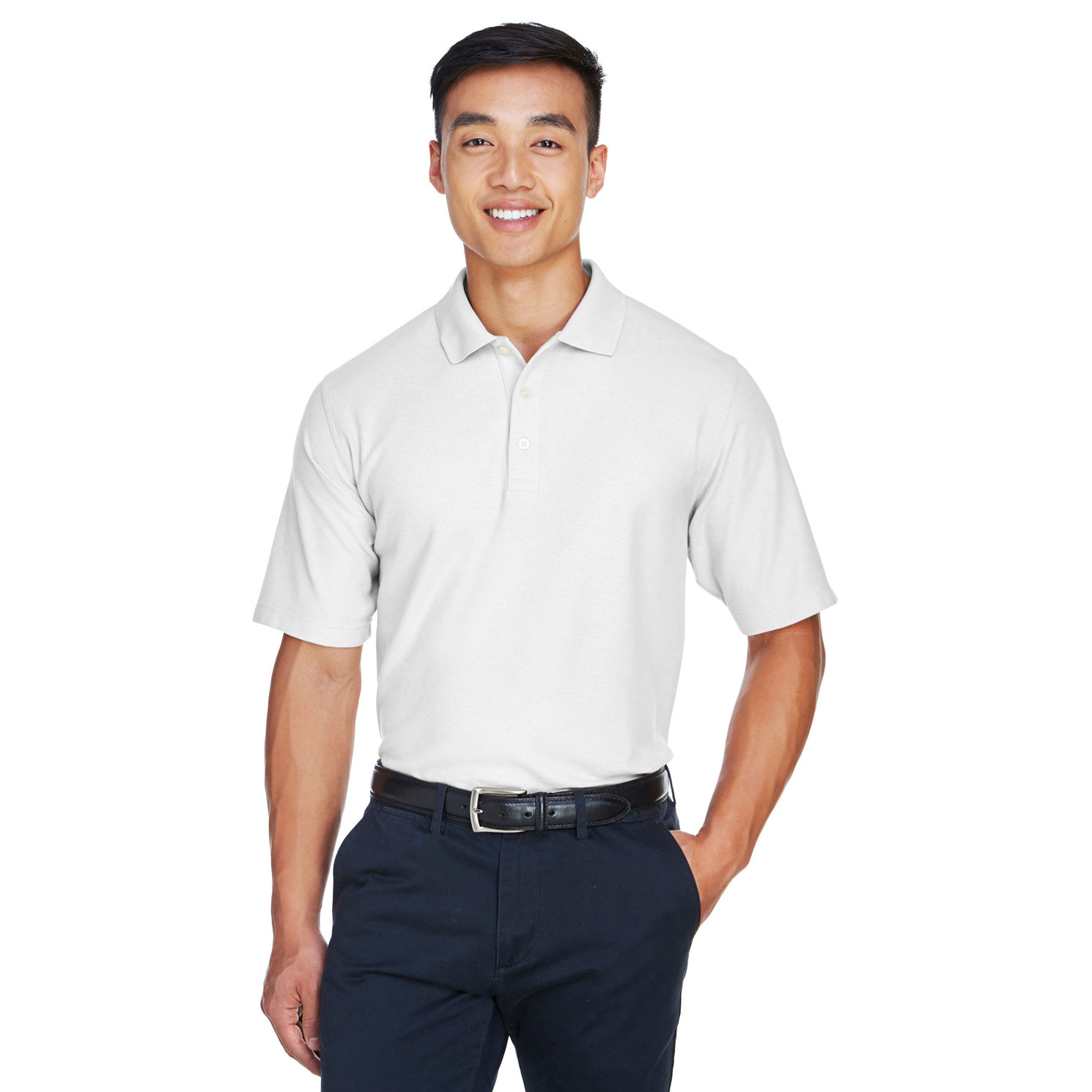 Devon & Jones DG150 Men's DRYTEC20 Performance Polo - White | Full Source