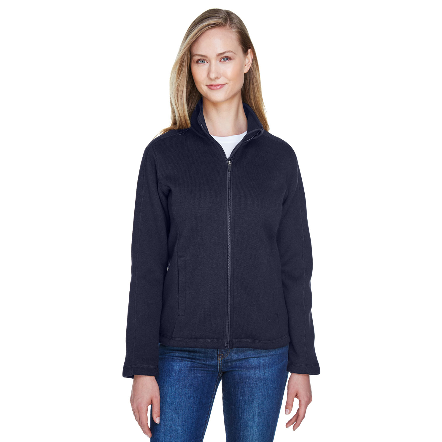 Devon & Jones DG793W Ladies Bristol Full Zip Sweater Fleece Jacket ...