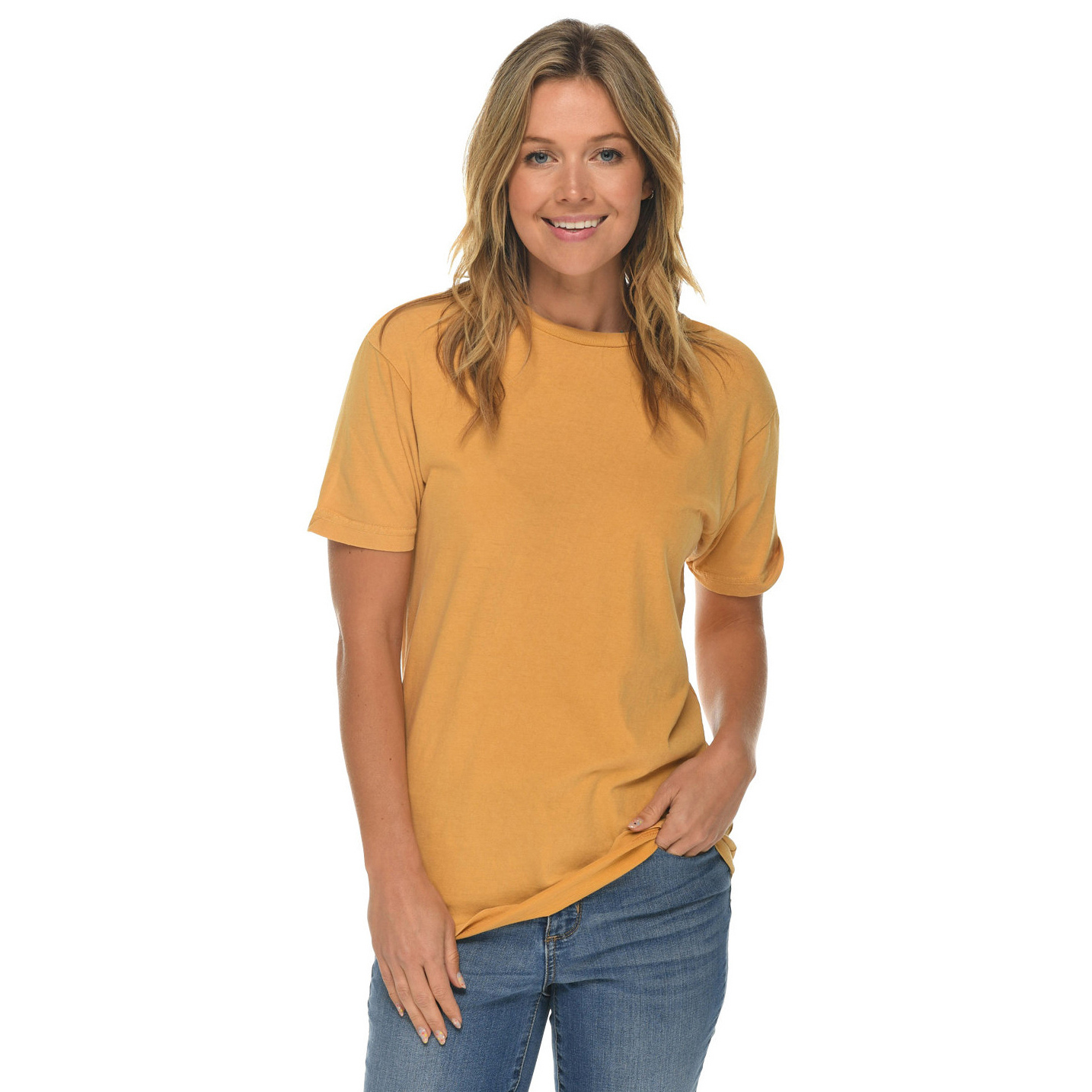 Lane Seven LST002 Unisex Vintage T-Shirt - Mustard | Full Source