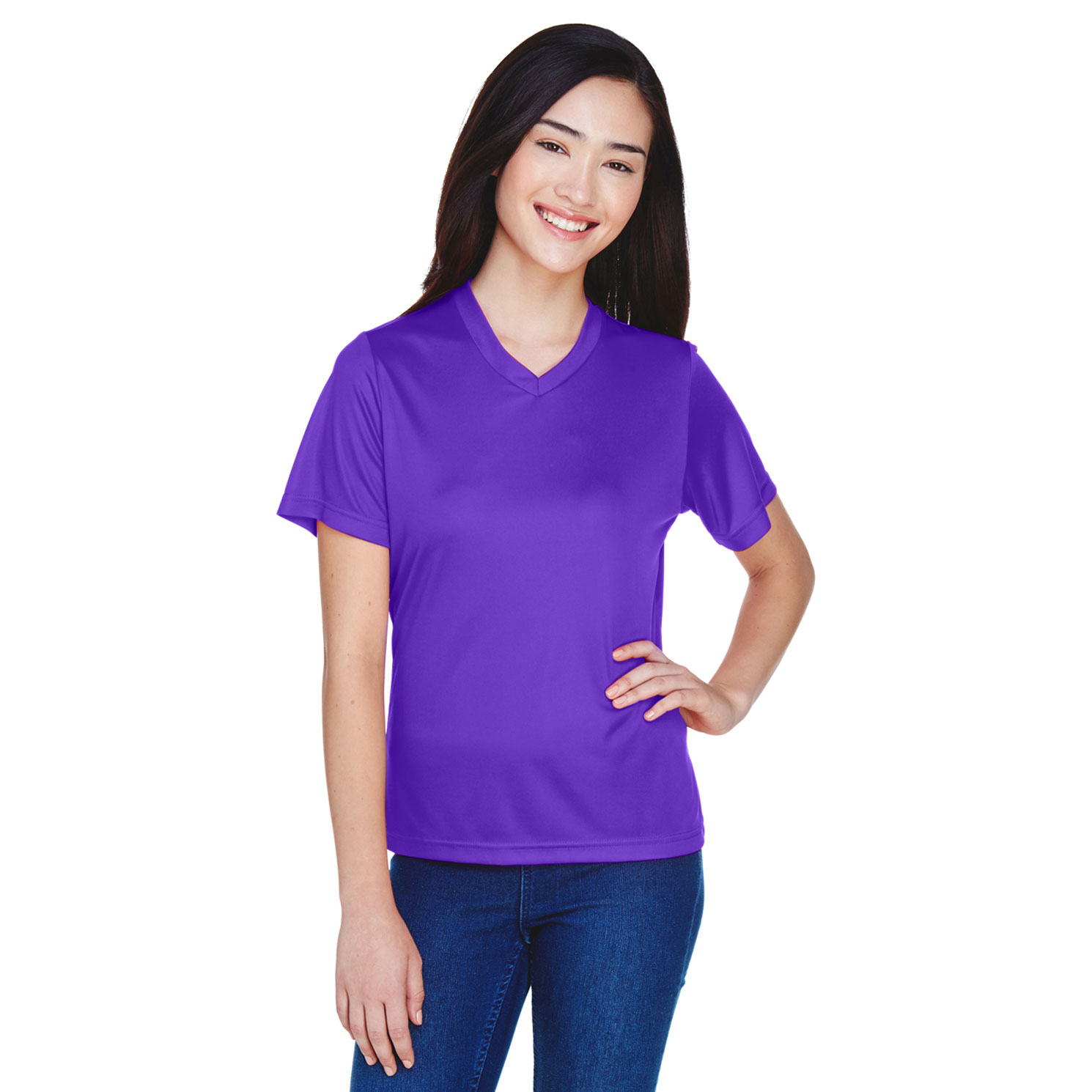Team 365 TT11W Ladies Zone Performance T-Shirt - Sport Purple | Full Source
