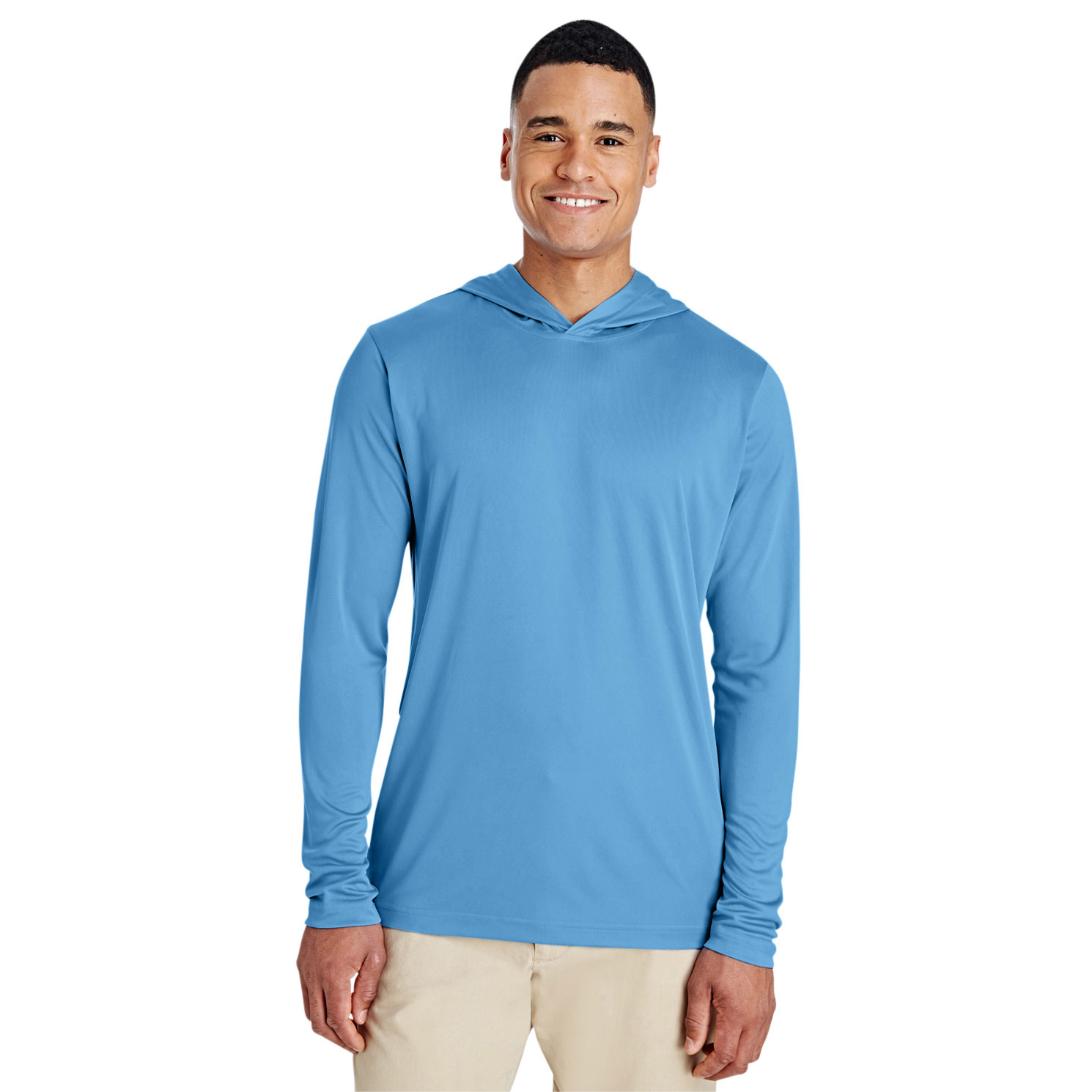Team 365 TT41 Men's Zone Performance Hoodie - Sport Light Blue | Full ...