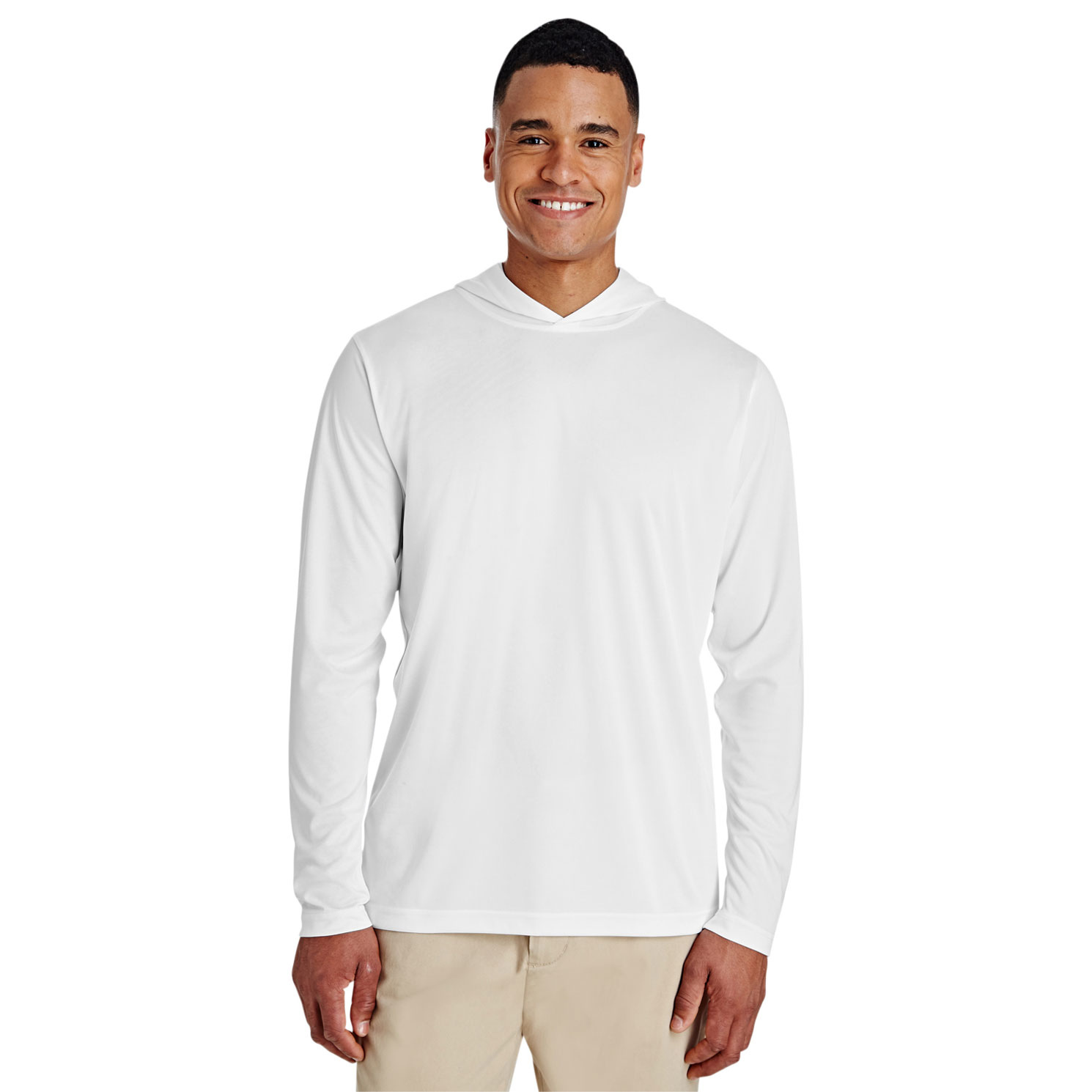 Team 365 TT41 Men's Zone Performance Hoodie - White | Full Source
