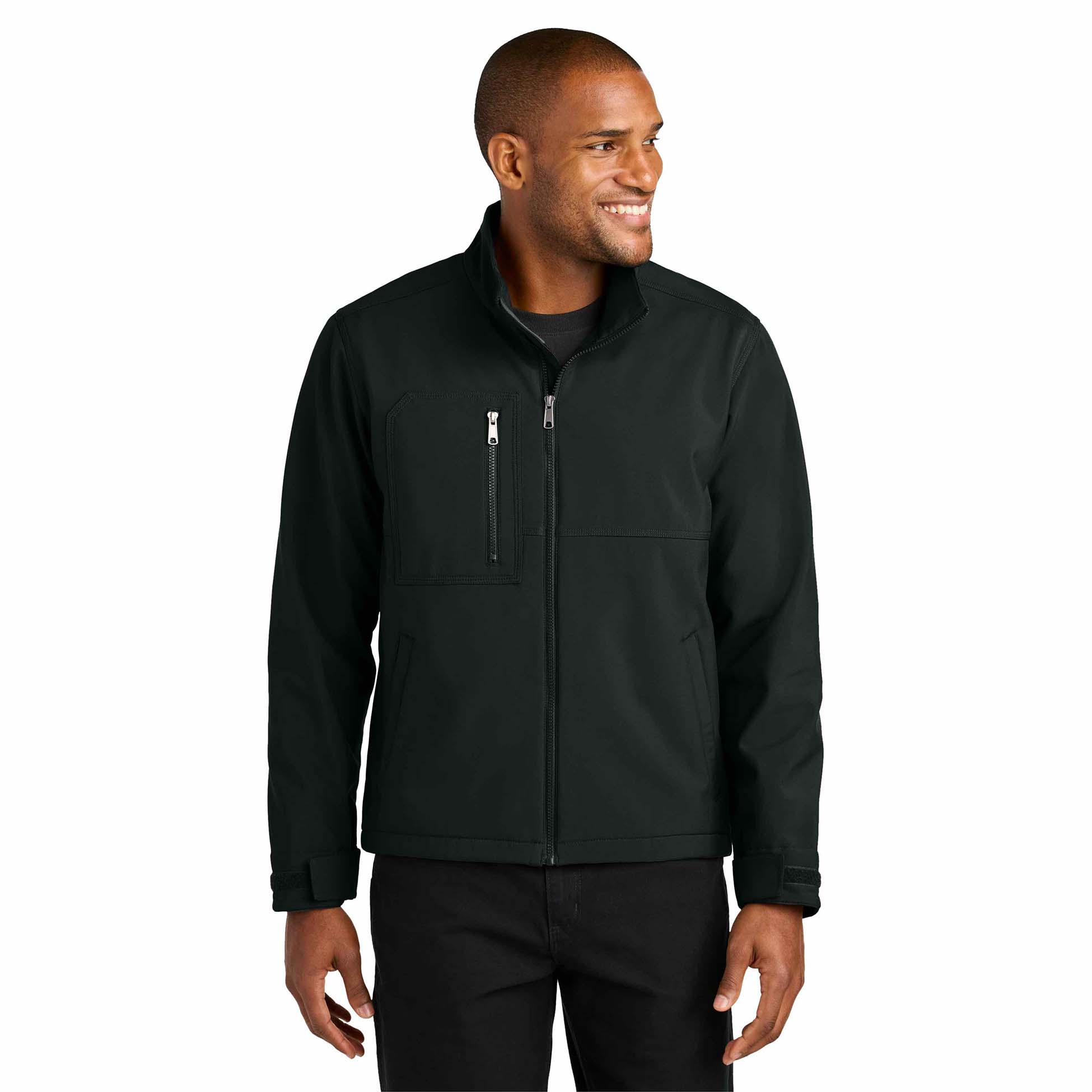 CornerStone CSJ70 Workwear Soft Shell Jacket - Black | Full Source
