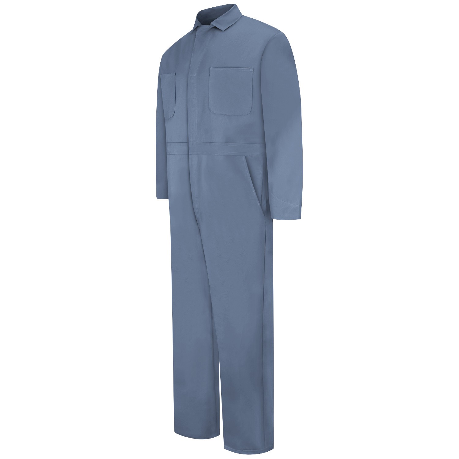 Red Kap CC14 Snap-Front Cotton Coveralls - Postman Blue | Full Source