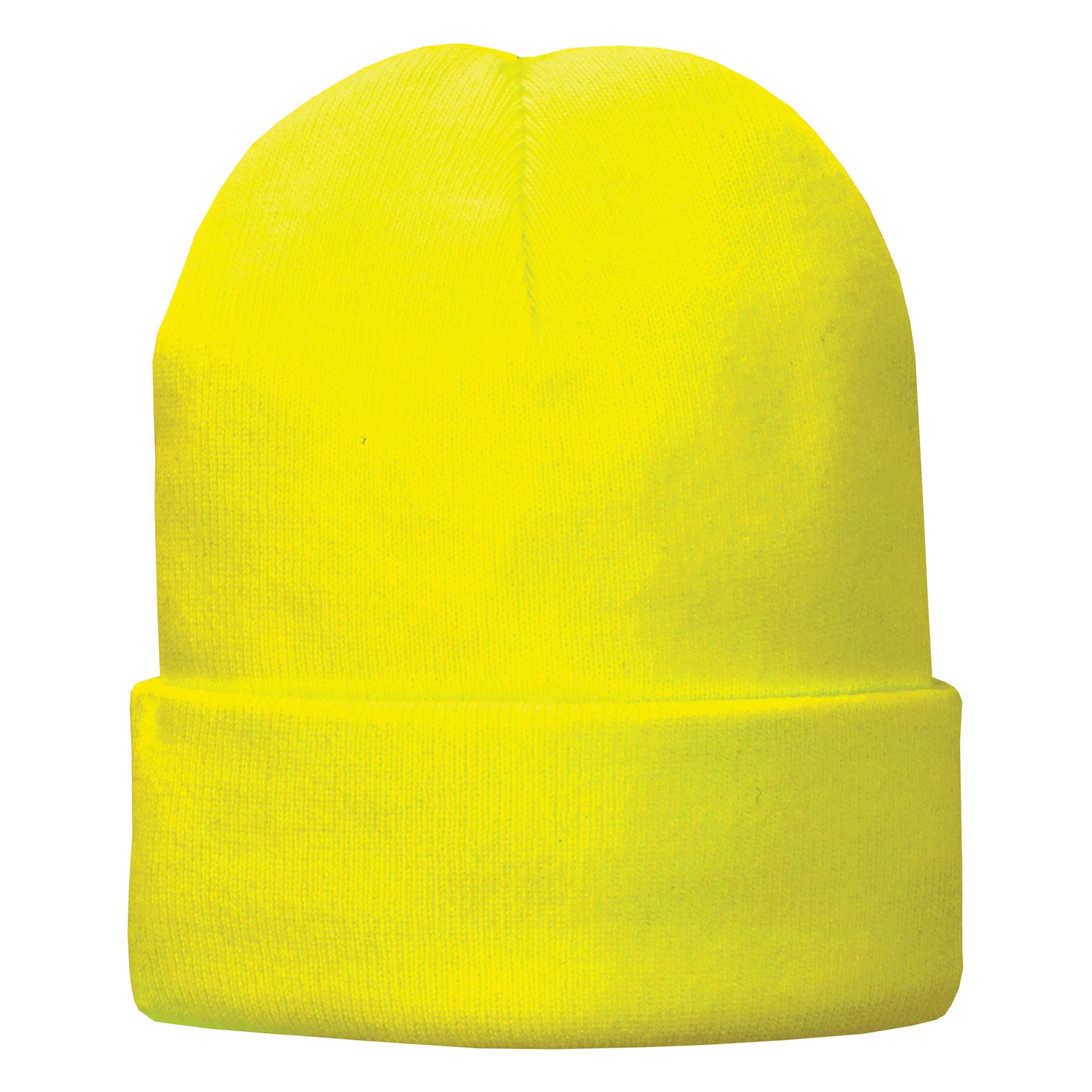 Port Authority CP90L Fleece-Lined Knit Cap - Neon Yellow | Full Source
