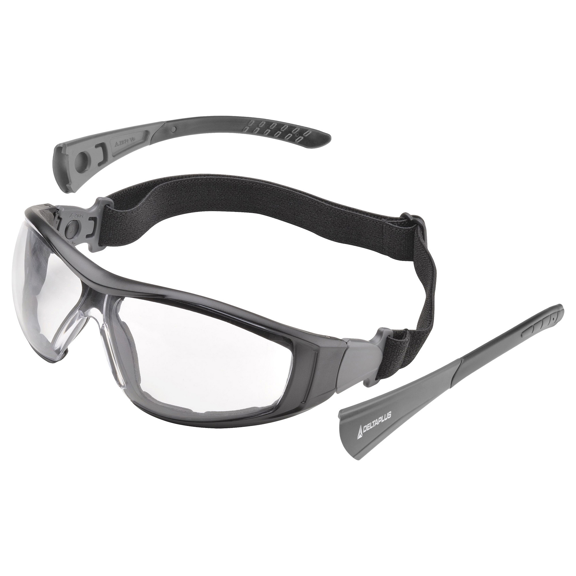 Delta Plus 01250 Go-Specs II Safety Glasses/Goggles - Black Frame ...