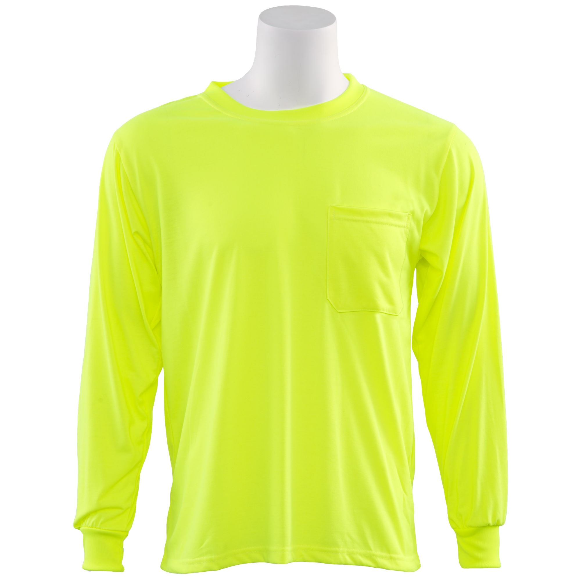 ERB by Delta Plus 9602 Non ANSI Long Sleeve Safety Shirt - Yellow/Lime ...