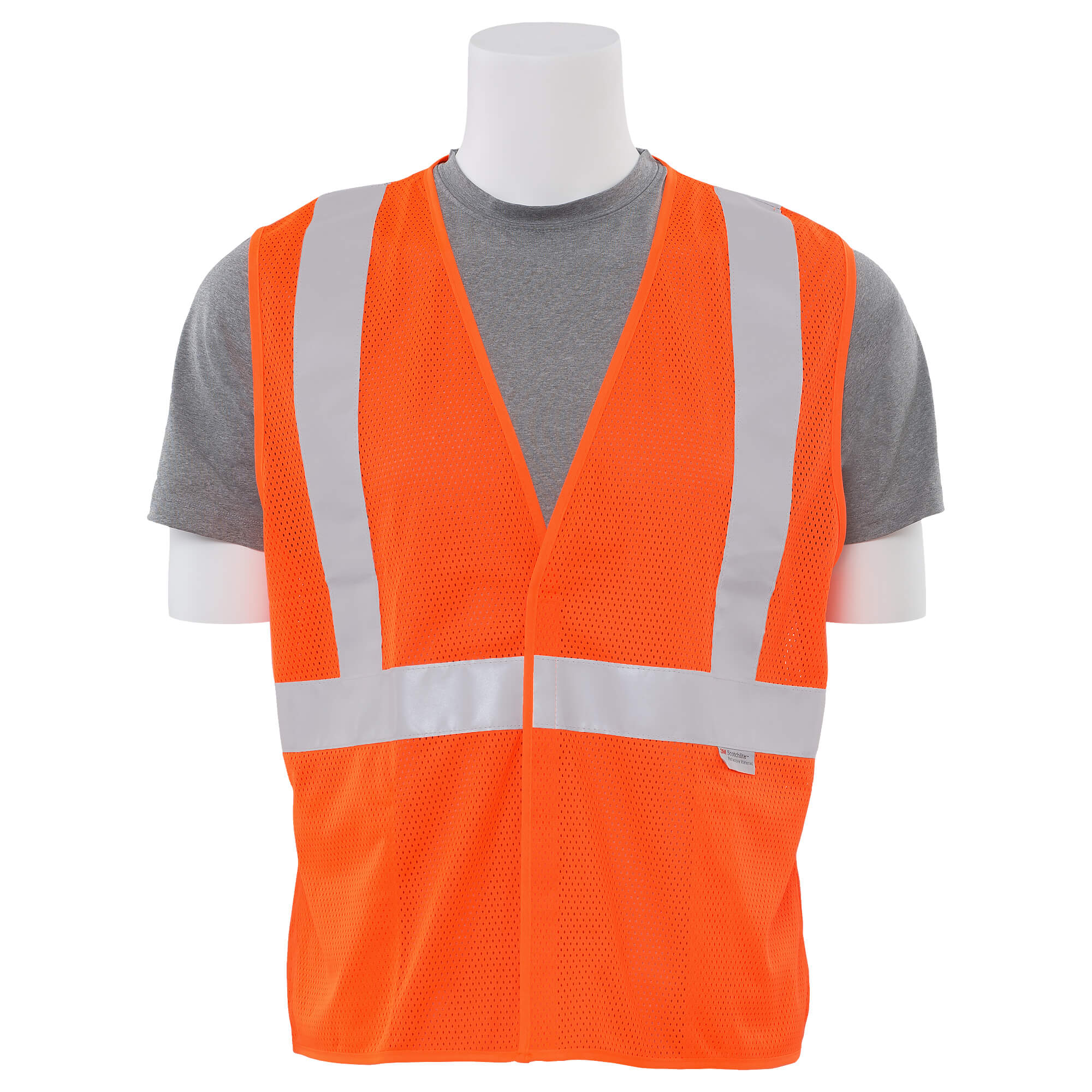 ERB by Delta Plus S15 Type R Class 2 Mesh Safety Vest - Orange | Full ...