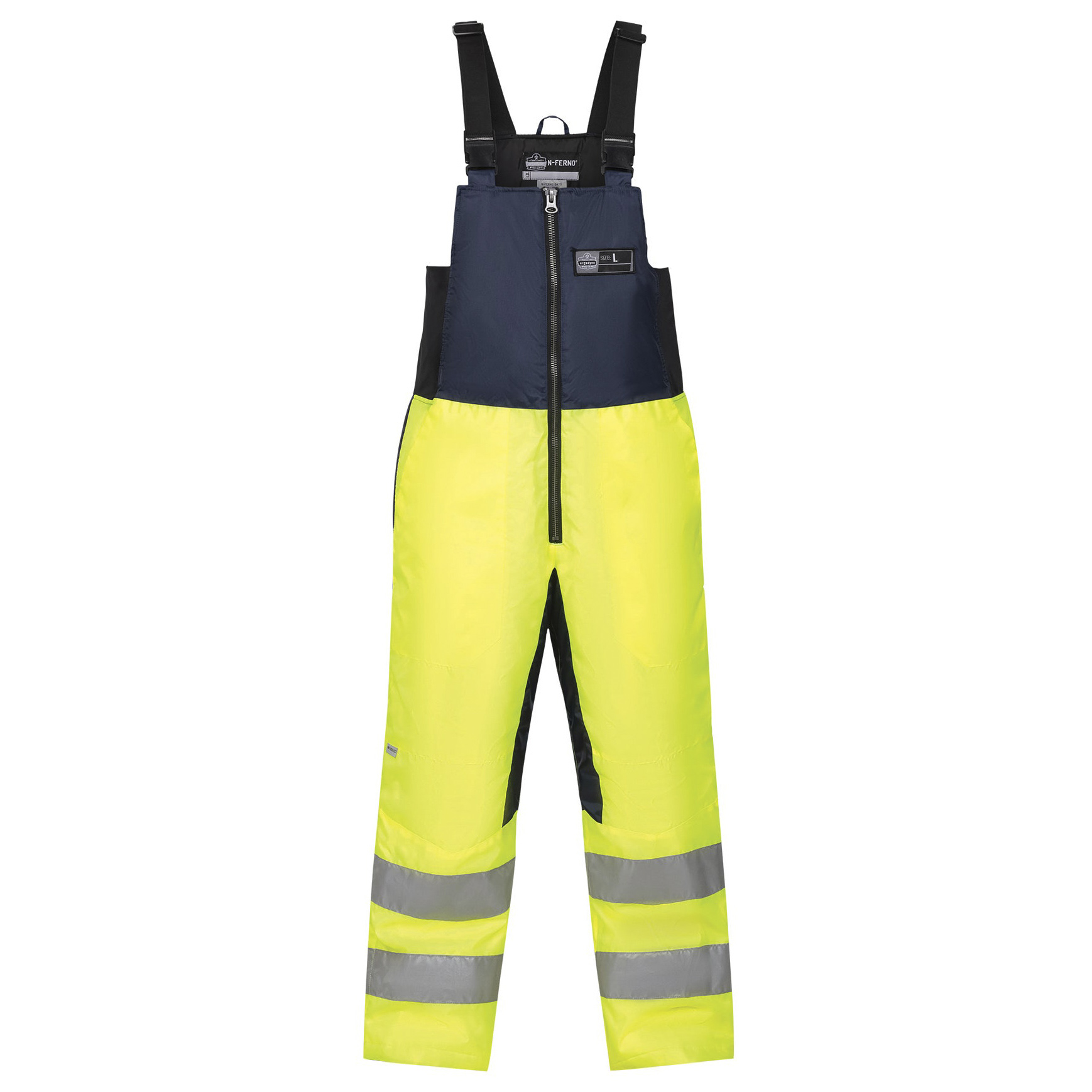 Ergodyne N-Ferno 6479 Class E Hi-Vis Freezer Bib Overalls | Full Source