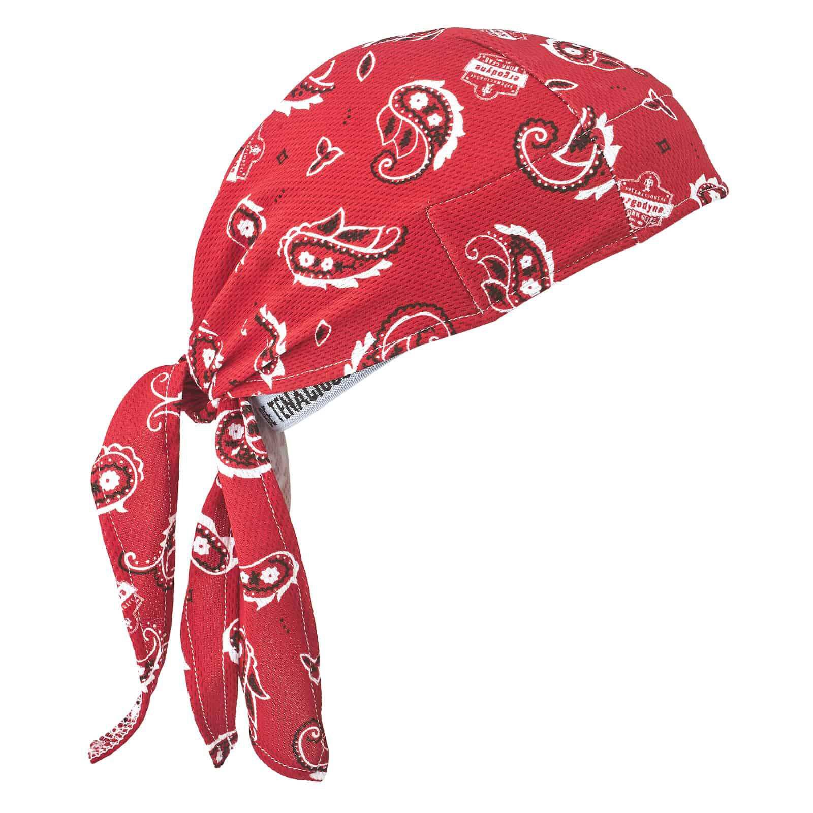 Ergodyne Chill-Its 6615 High Performance Dew Rag - Red Western | Full ...