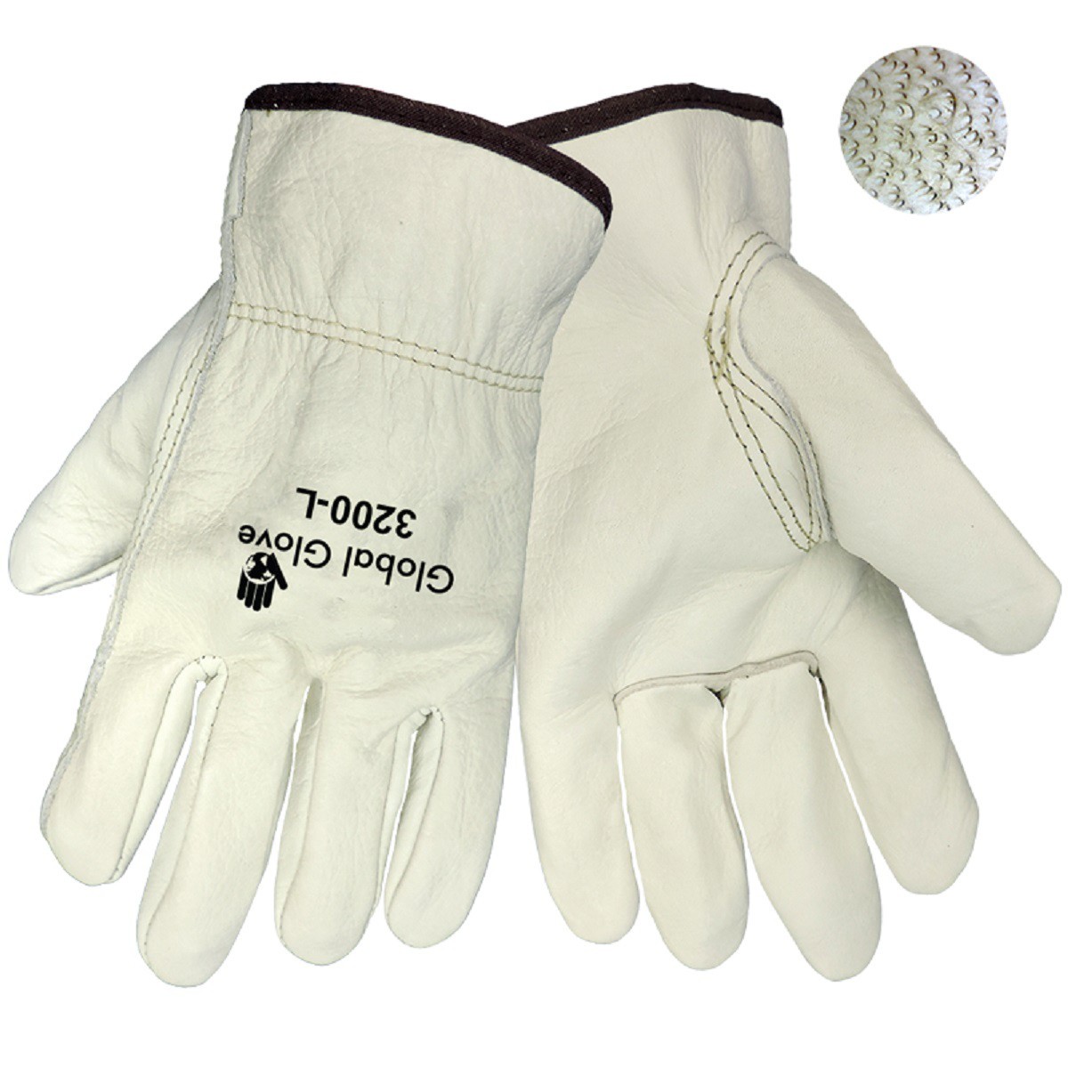 Global Glove 3200 Premium Grain Cowhide Leather Driver Gloves | FullSource.com