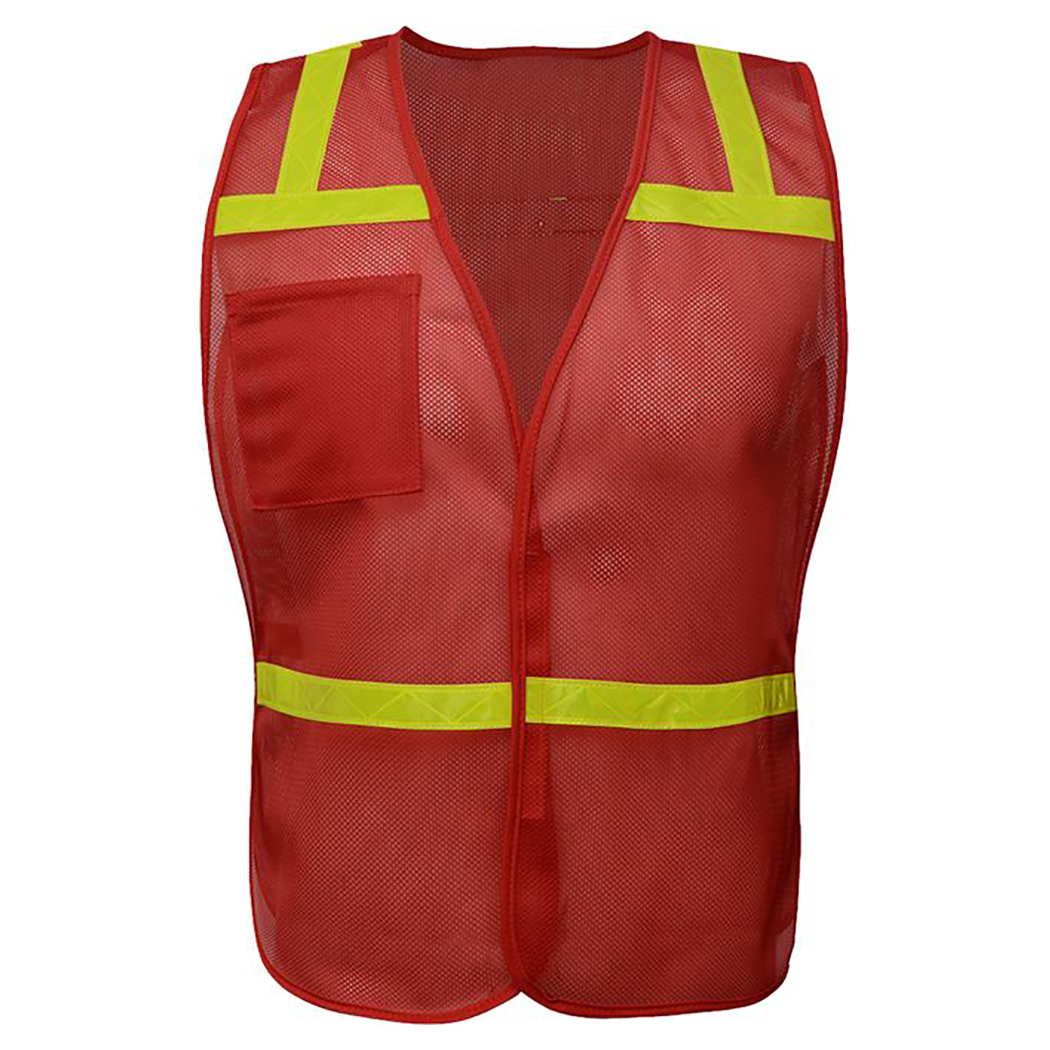 GSS Safety 3124 Non-ANSI Enhanced Safety Vest - Red | Full Source