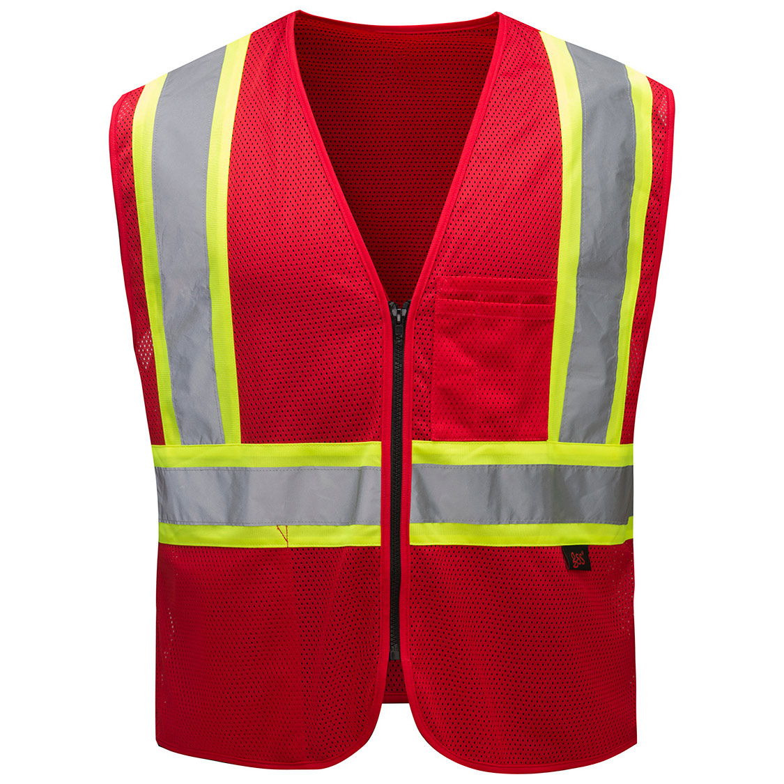 GSS Safety 3134 Non-ANSI Enhanced Visibility Multi-Color Safety Vest - Red | Full Source