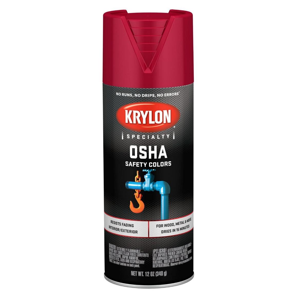 Krylon K02116777 OSHA Paints - Safety Red | Full Source