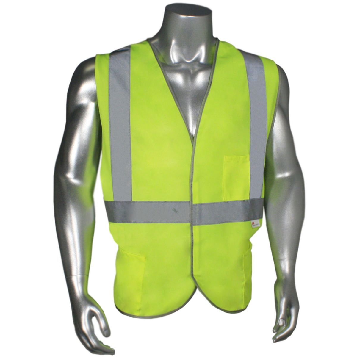 Radians LHV-4ANSI-PC Type R Class 2 Solid Safety Vest - Yellow/Lime ...