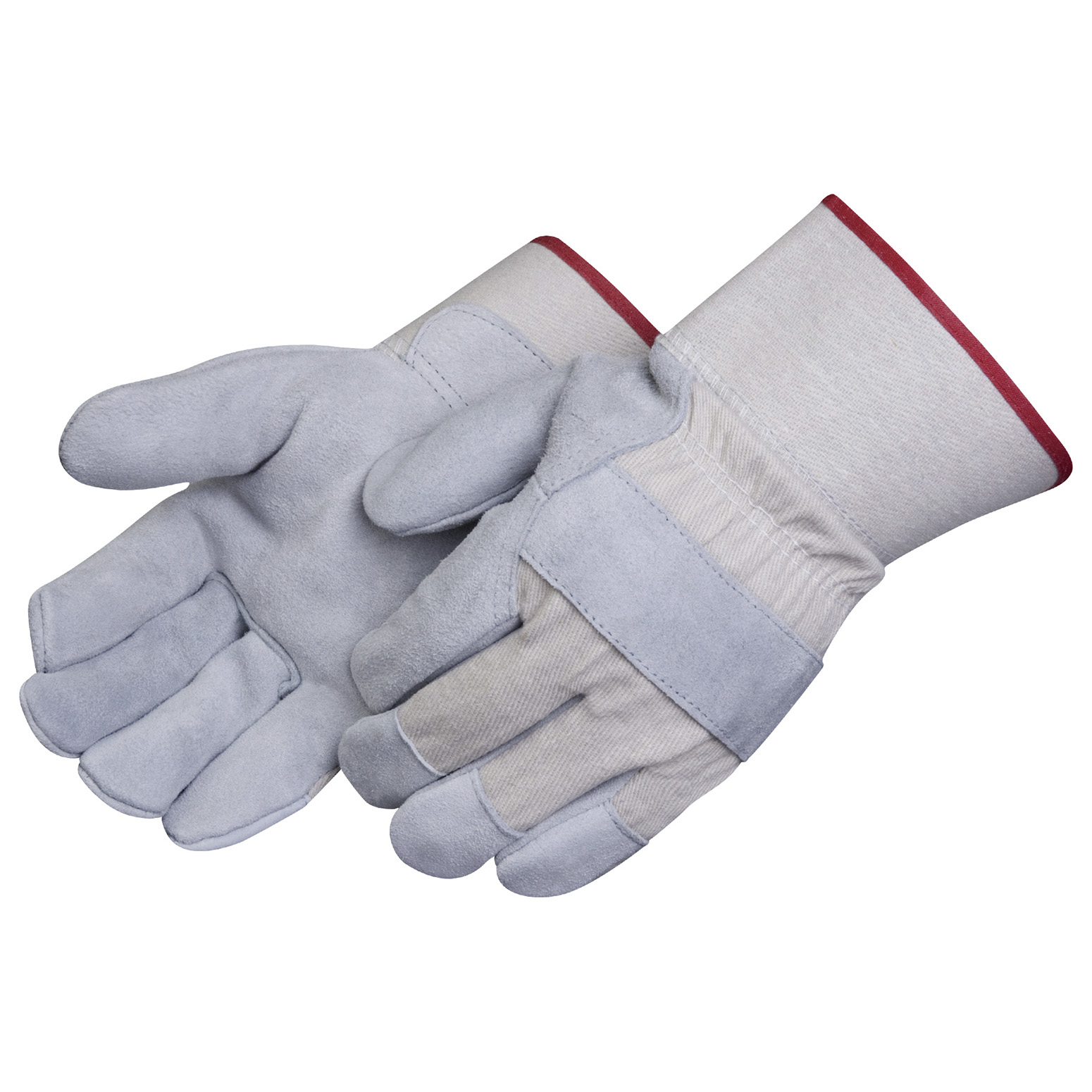 Liberty Safety 3267Q Select Shoulder Cowhide Leather Palm Gloves - 2.5" Plasticized Cuff | Full ...