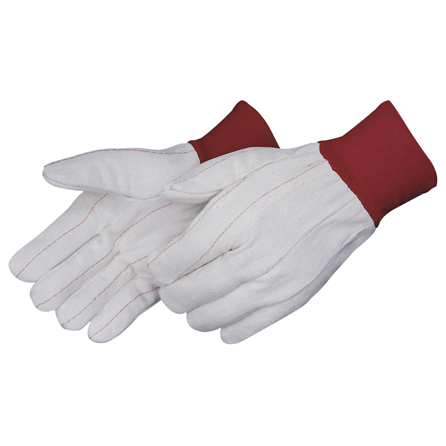 Liberty Safety 4518R Cotton/Polyester Canvas Double Palm Canvas Gloves ...