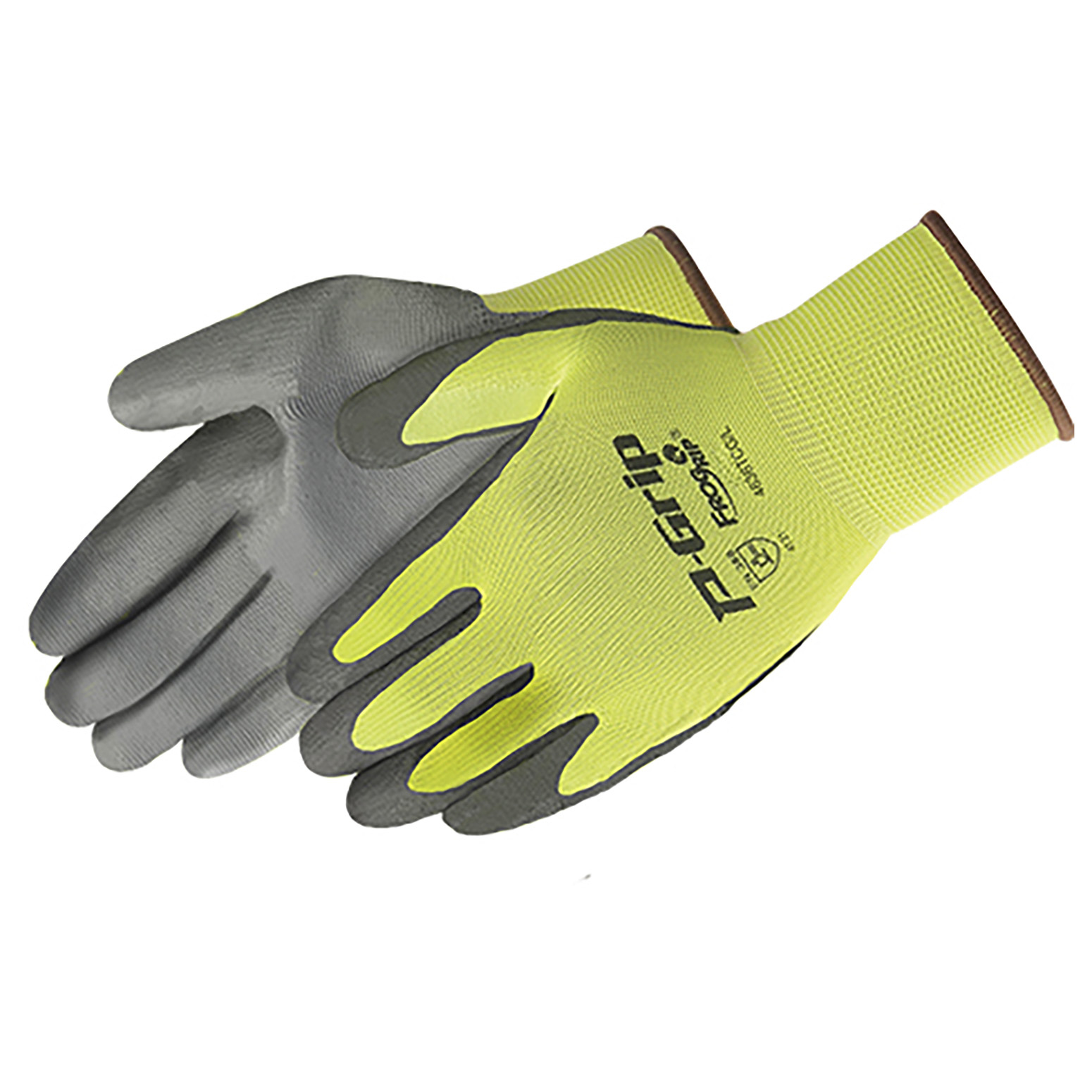 Liberty Safety 4636TCG P-Grip Polyurethane Coated Seamless Work Gloves ...
