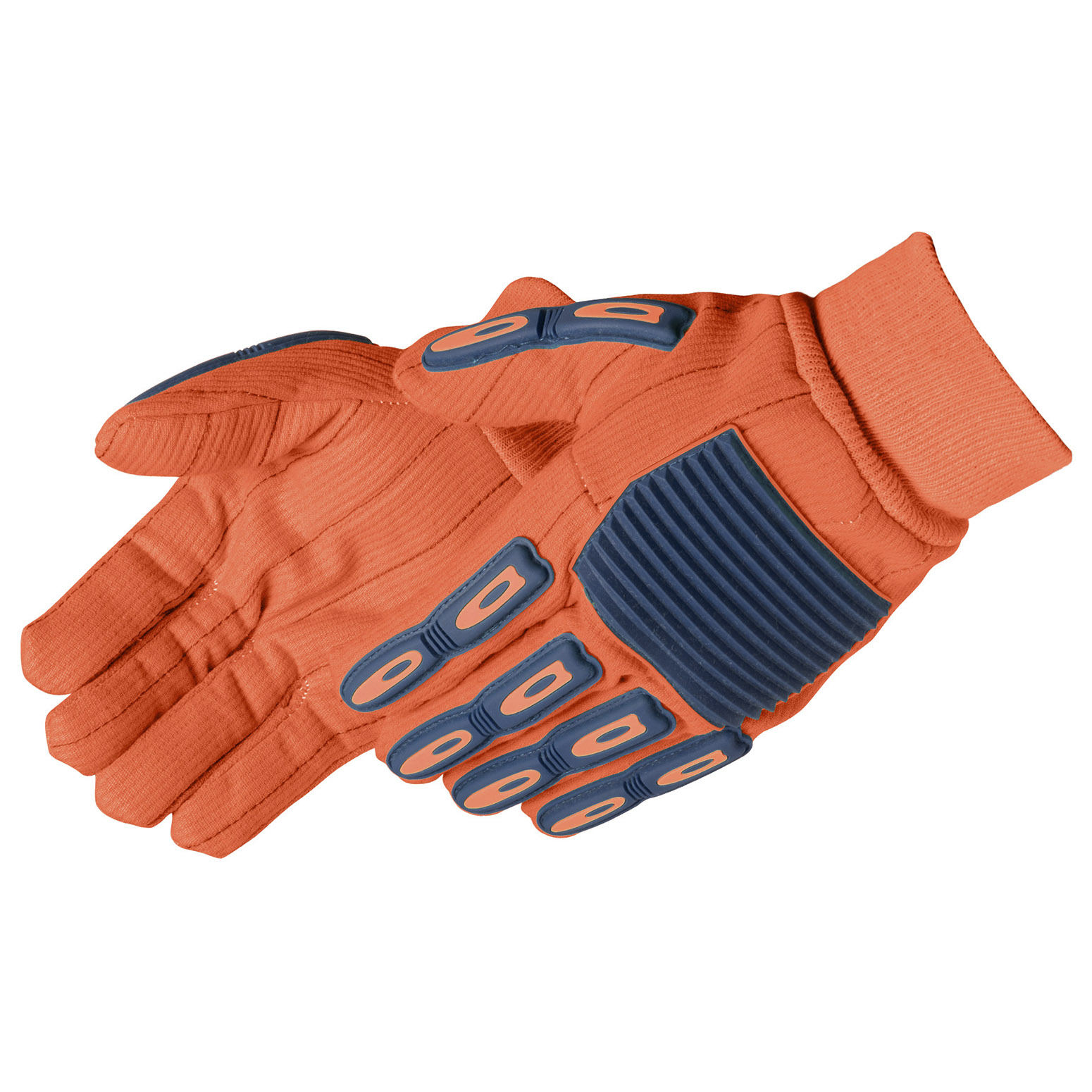 Liberty Safety F4518TPR Cotton Cord Double Palm Gloves - Orange | Full ...