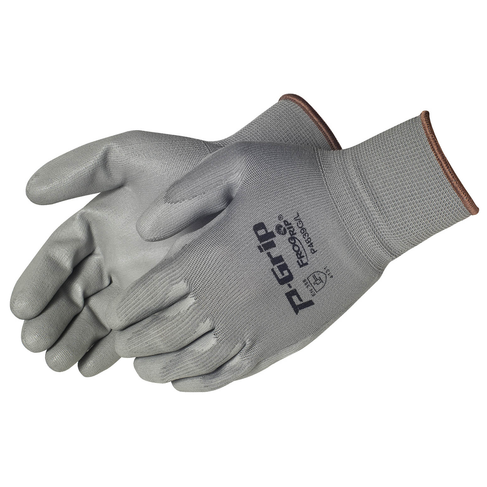 Liberty Safety P4639G P-Grip Polyurethane Coated Seamless Work Gloves ...