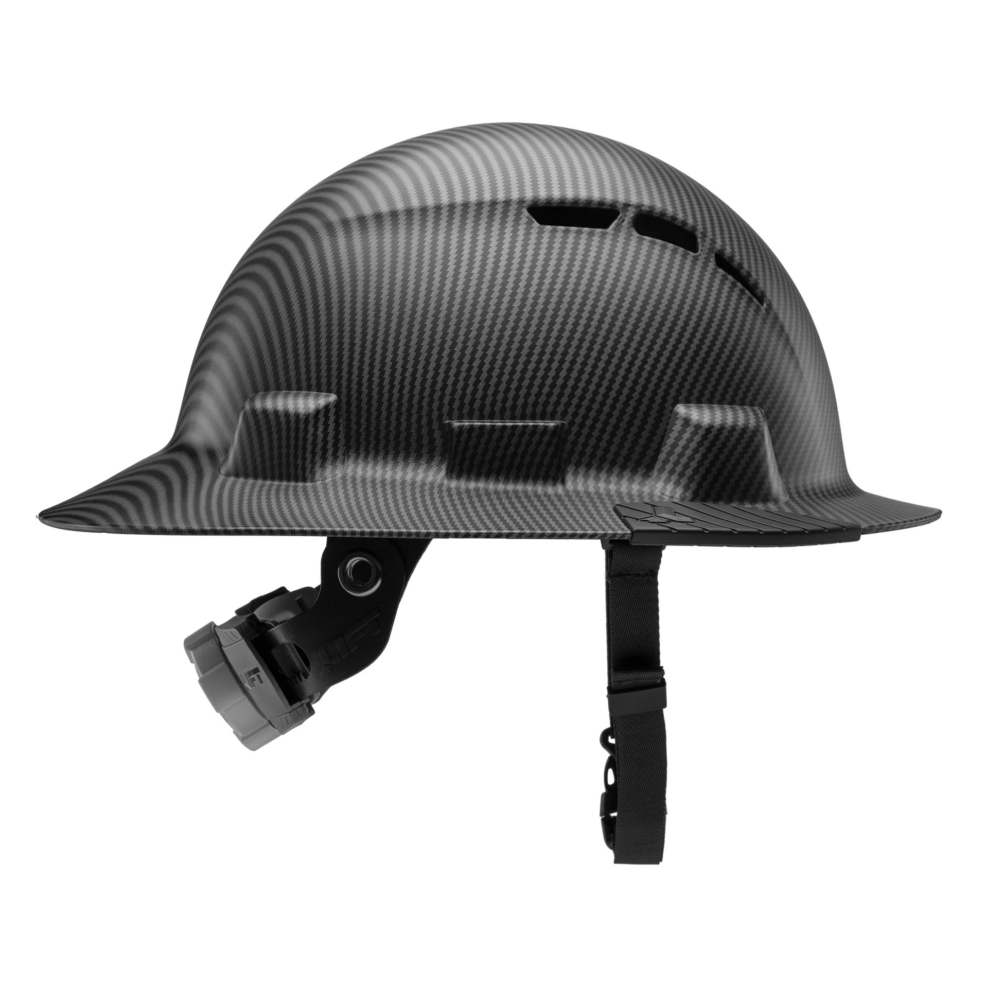 LIFT Safety HIDV-24W iDAX Full Brim Vented Hard Hat - Ratchet ...