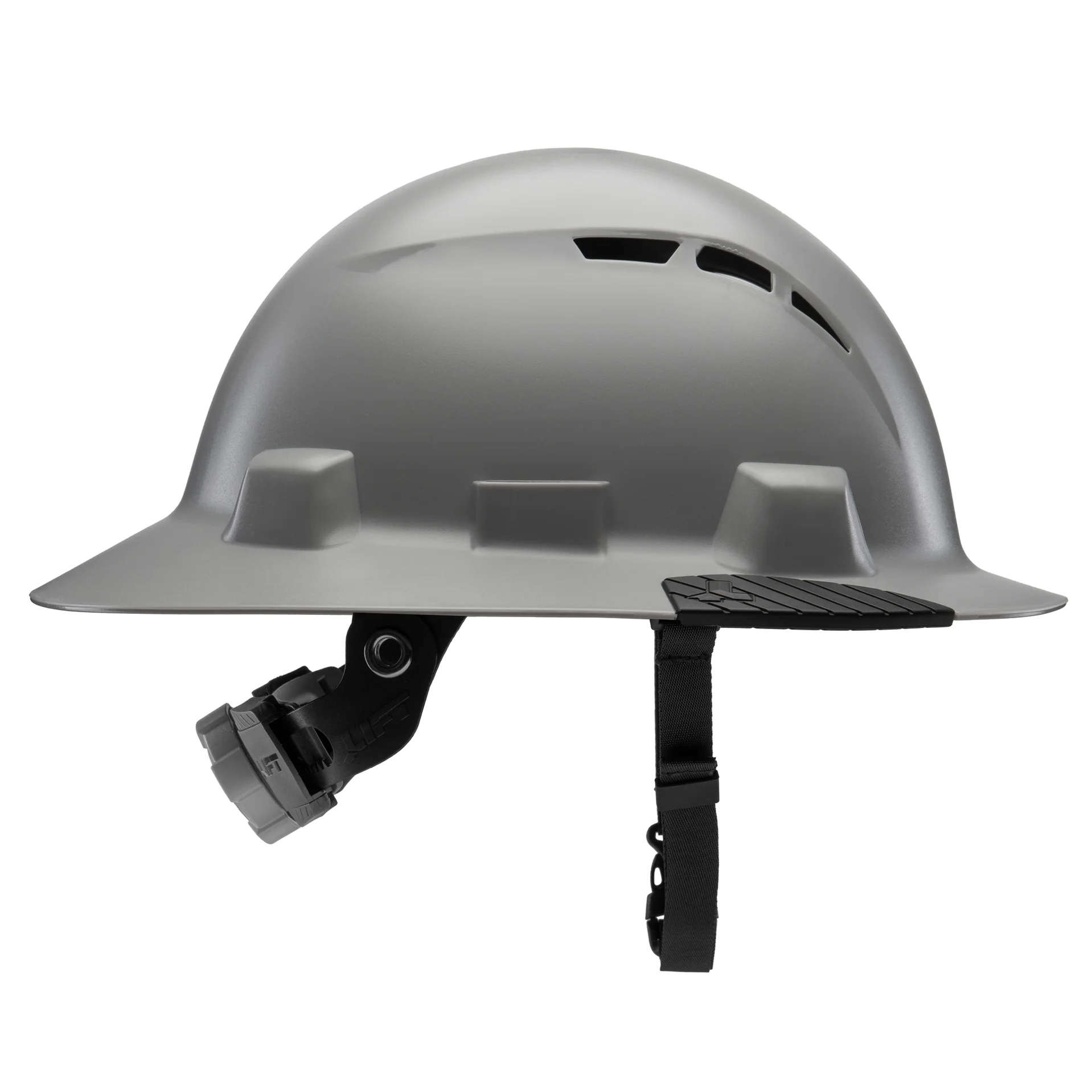 LIFT Safety HIDV-24W iDAX Full Brim Vented Hard Hat - Ratchet ...
