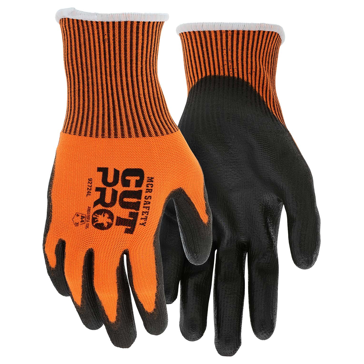 MCR Safety 92724 Cut Pro Polyurethane Coated Gloves - 13 Gauge HyperMax ...