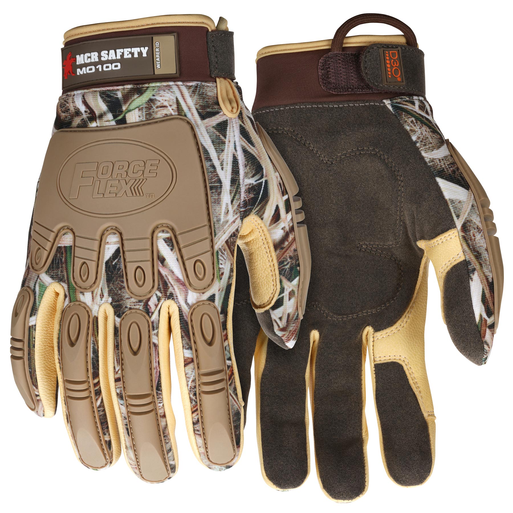 MCR Safety MO100 ForceFlex Multi-Task Gloves - D30 Reinforced Palm ...