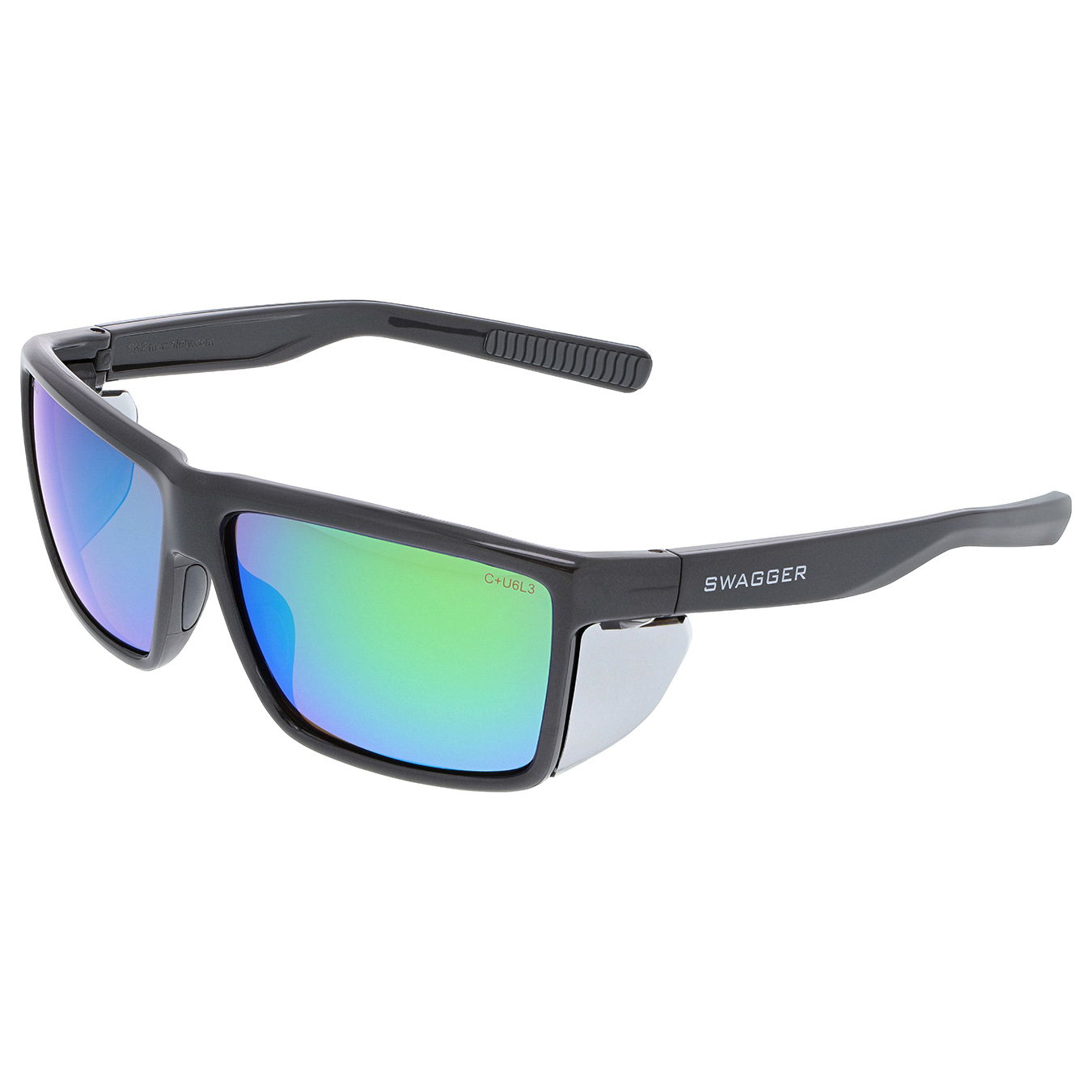 MCR Safety SR22BG Swagger SR2 Safety Glasses - Charcoal Frame - Green ...