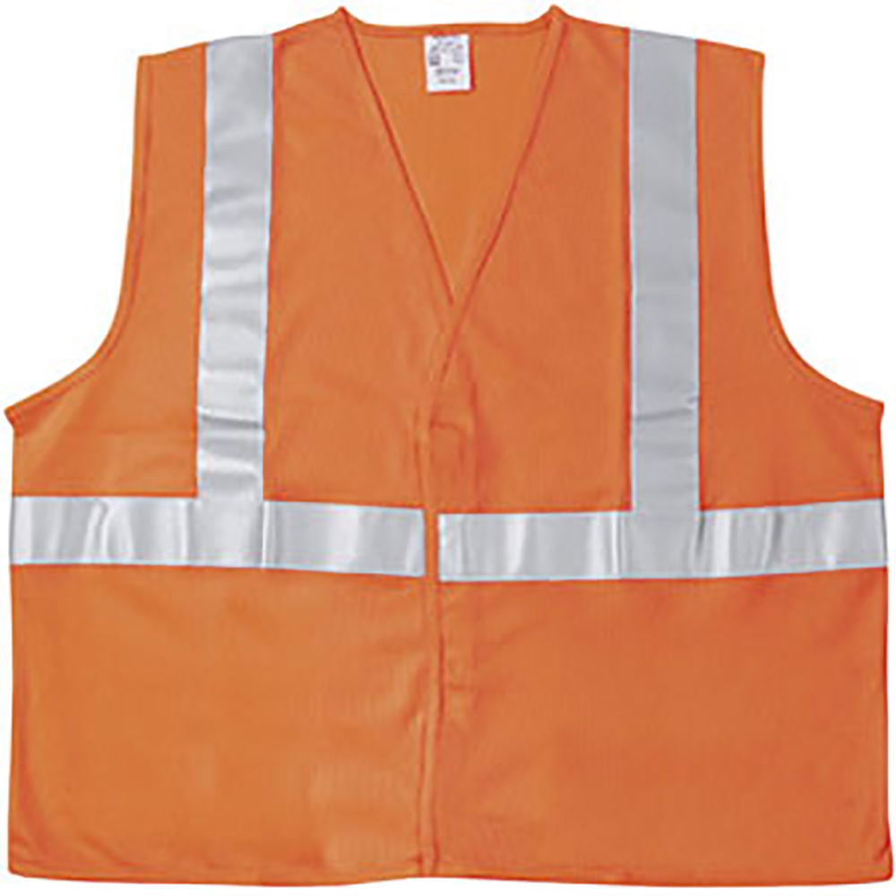 MCR Safety VA321R Type R Class 2 Solid Safety Vest with No Pockets ...