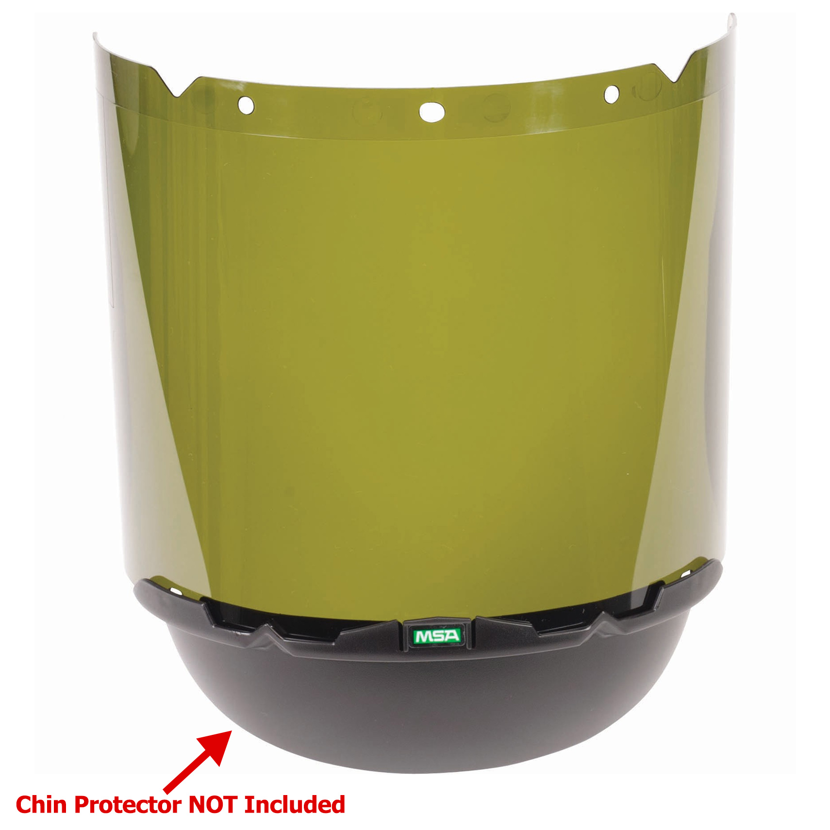 MSA 10115860 V-Gard Molded Polycarbonate Visor - Shade 3 IR (Chin ...