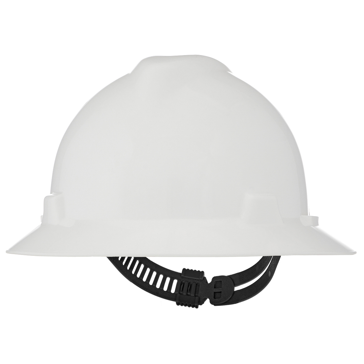MSA 454733 V-Gard Full Brim Hard Hat - Staz-On Suspension - White ...