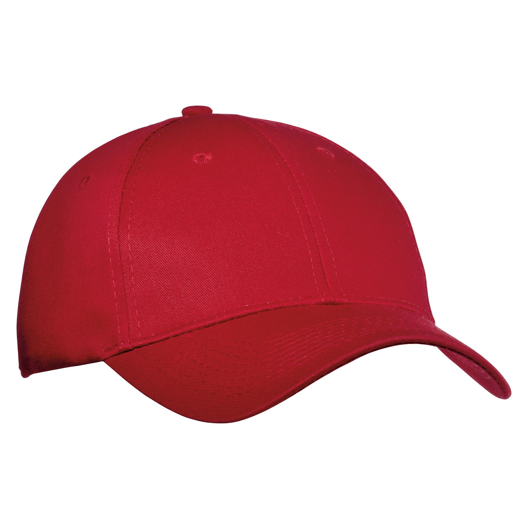 Port Authority CP80 Six-Panel Twill Cap - Red | Full Source