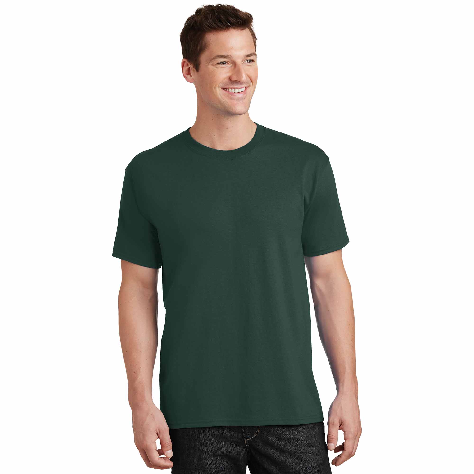 Port & Company PC54 Core Cotton Tee - Dark Green | Full Source