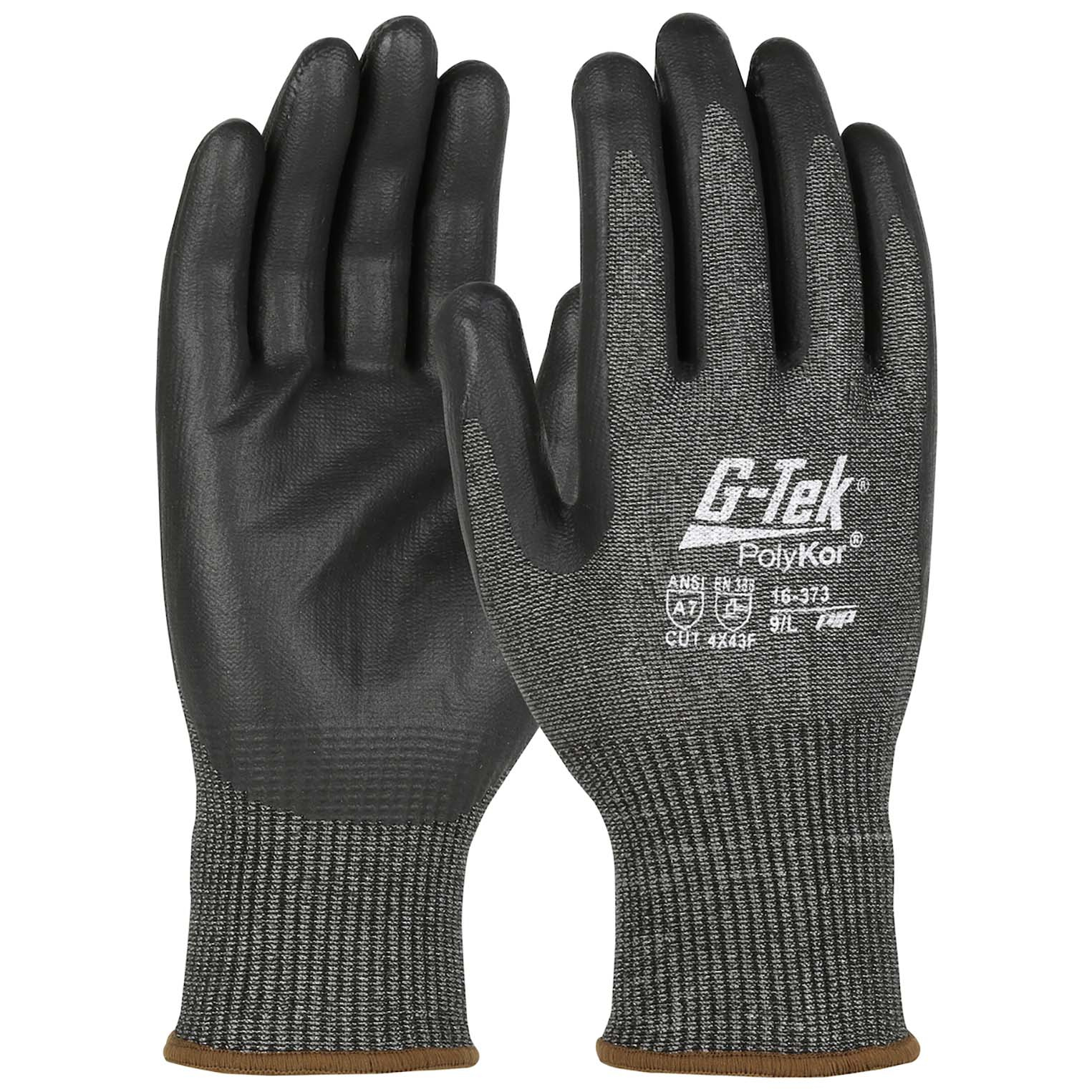 PIP 16-373 G-Tek Seamless Knit PolyKor Blended Gloves - Nitrile Coated ...