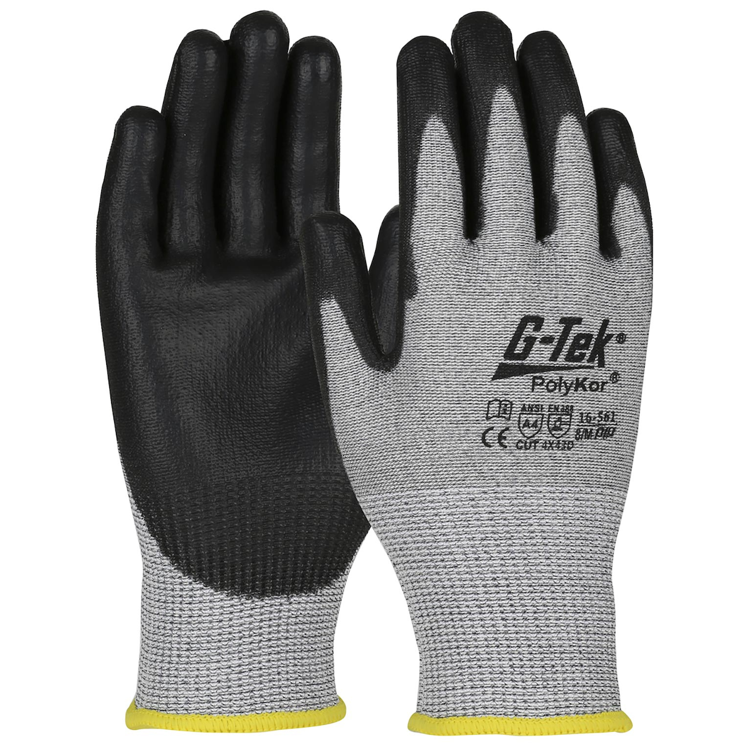 PIP 16-561 G-Tek Seamless Knit PolyKor Blended Gloves - Polyurethane ...
