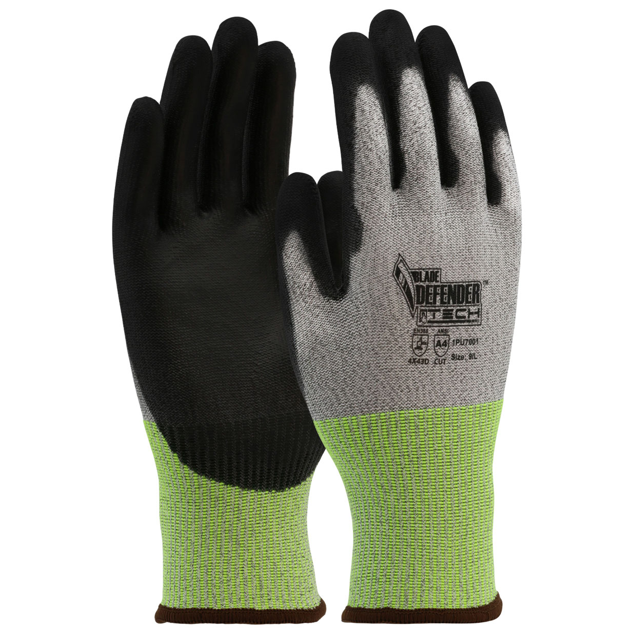 PIP 1PU7001 Blade Defender Seamless Knit PolyKor Blended Gloves ...
