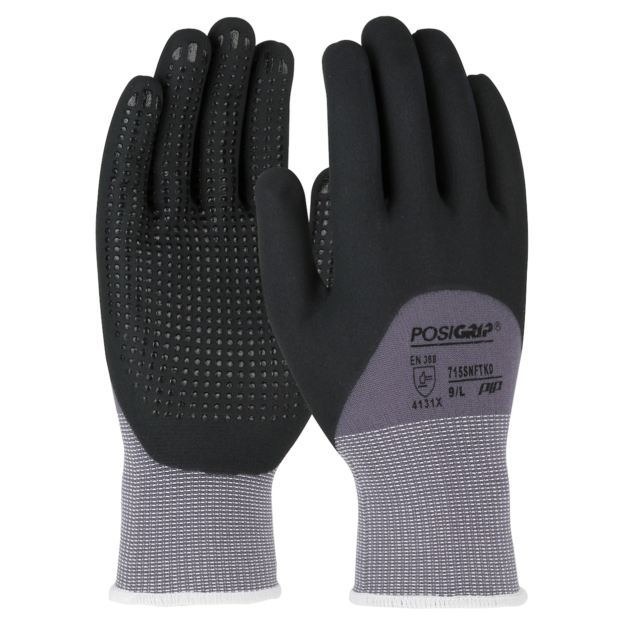 Pip 715snftkd G Tek Posigrip Seamless Knit Nylon Gloves With Nitrile