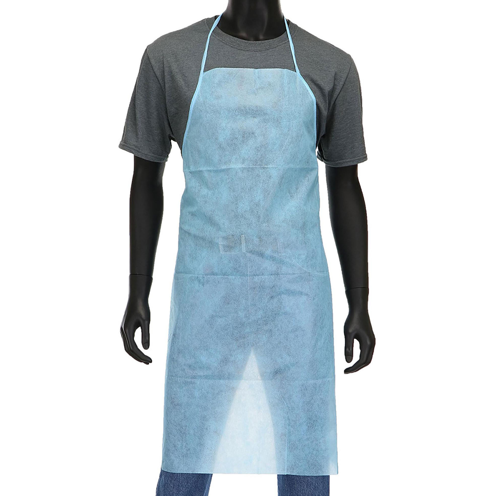 PIP U2510B PE Coated Apron - 45 gsm - Blue | Full Source