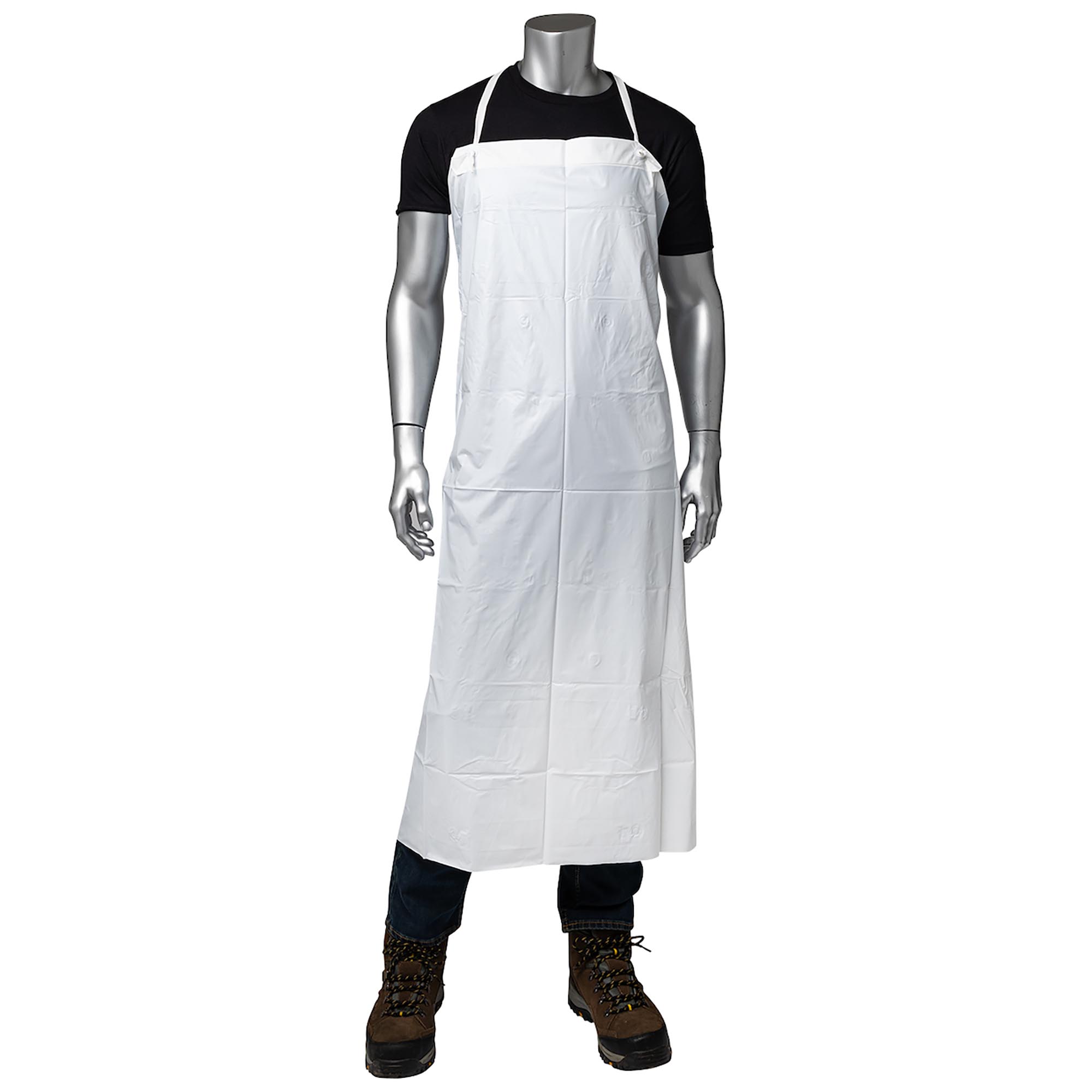 PIP UUW-45 Vinyl Apron - 6 mil - 35" x 45" - White | Full Source